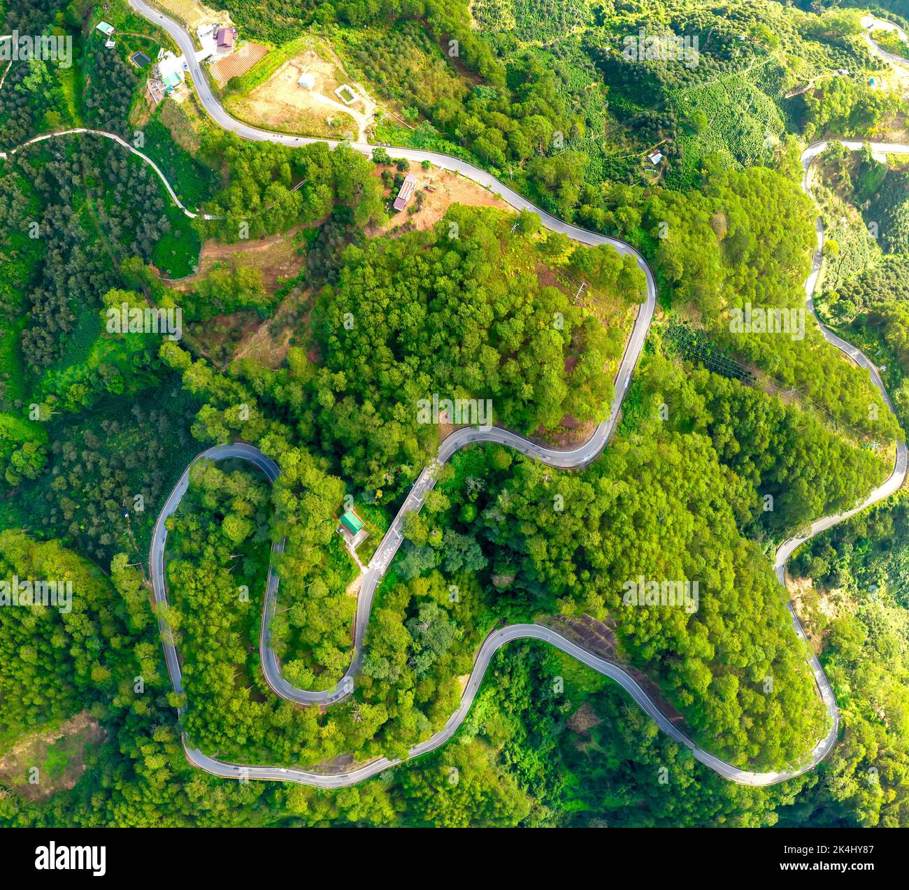 Dran pass seen from above is beautiful and majestic. This is the most ...