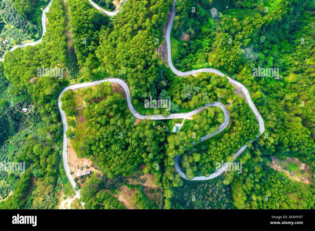 Dran pass seen from above is beautiful and majestic. This is the most ...