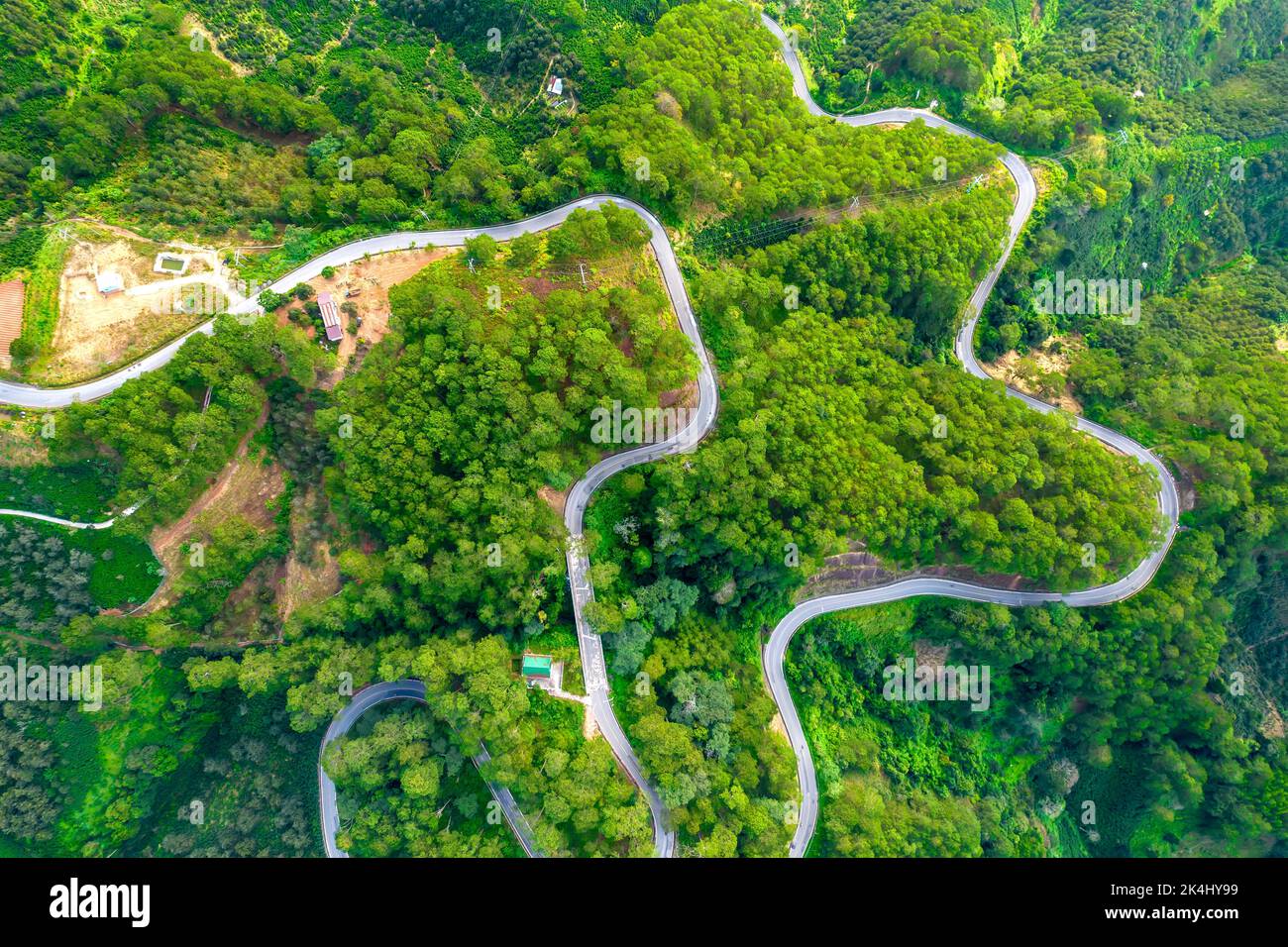 Dran pass seen from above is beautiful and majestic. This is the most ...
