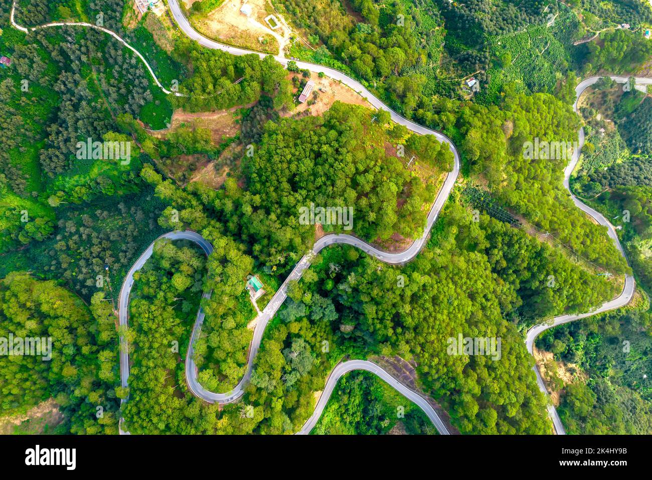 Dran pass seen from above is beautiful and majestic. This is the most ...
