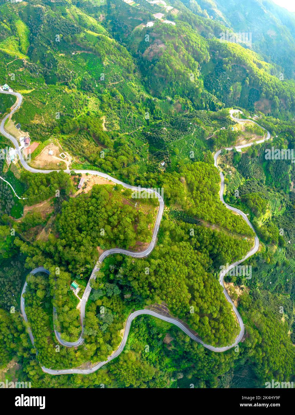 Dran pass seen from above is beautiful and majestic. This is the most ...