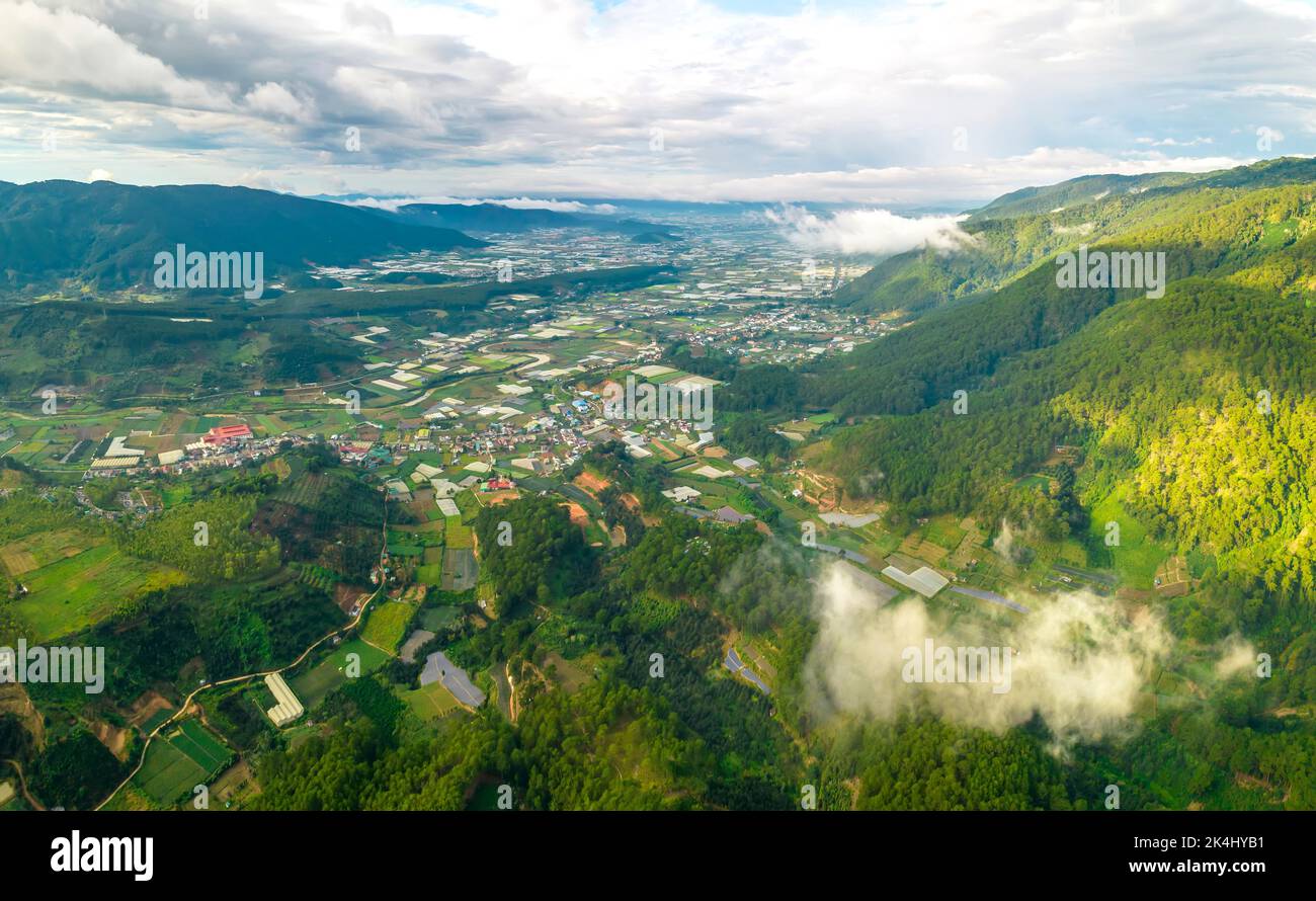 Dran pass seen from above is beautiful and majestic. This is the most ...