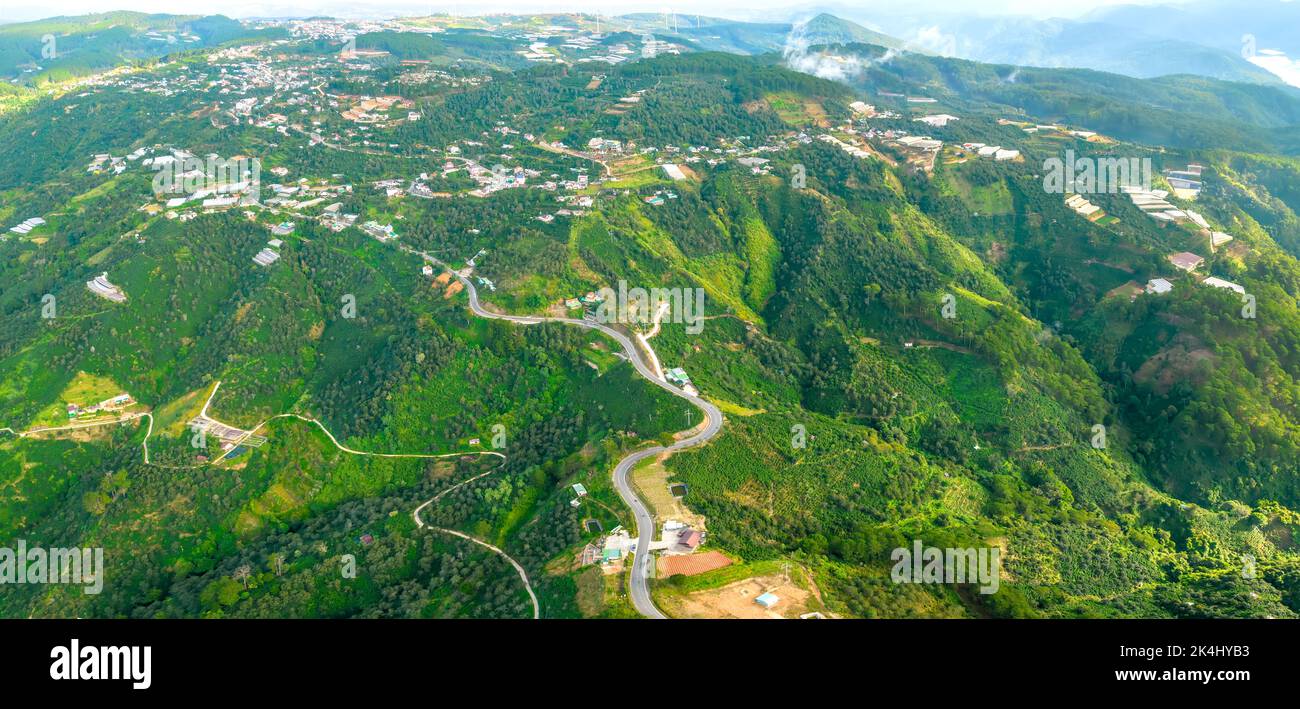 Dran pass seen from above is beautiful and majestic. This is the most ...