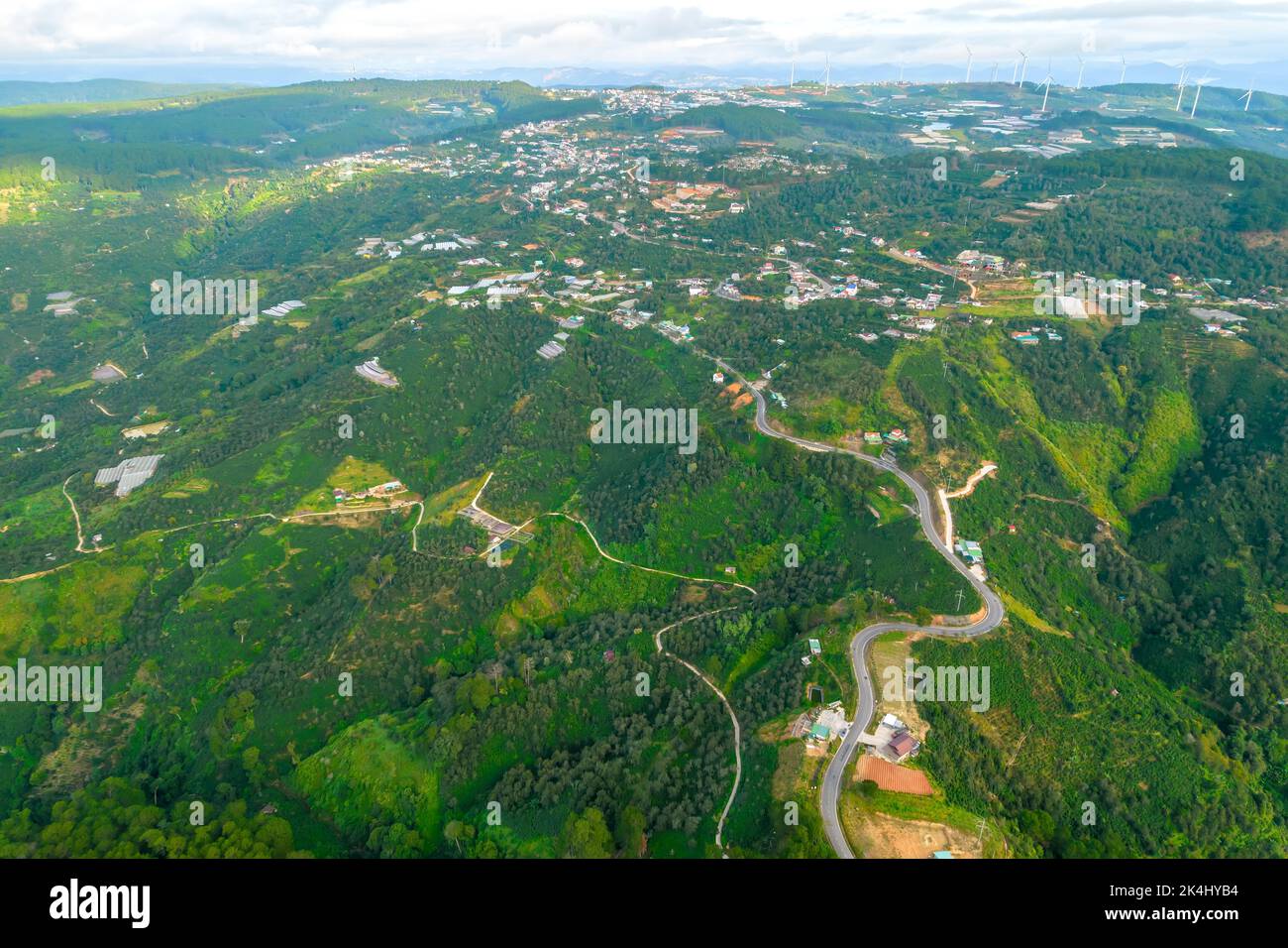 Dran pass seen from above is beautiful and majestic. This is the most ...