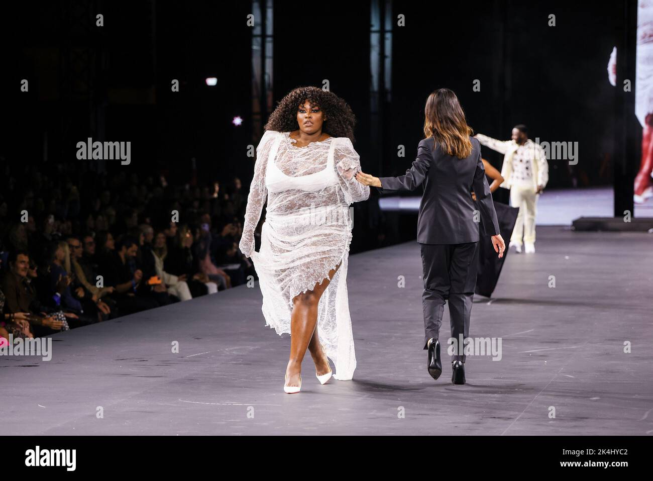Yseult walks the runway of the Le Défilé L'Oréal during Paris Fashion ...