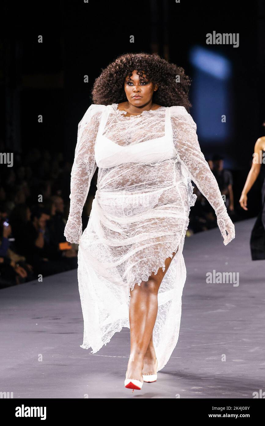 Yseult walks the runway of the Le Défilé L'Oréal during Paris Fashion ...