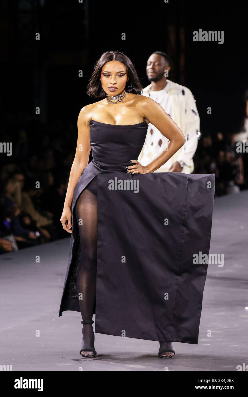 Kat Graham walks the runway of the Le Défilé L'Oréal during Paris ...