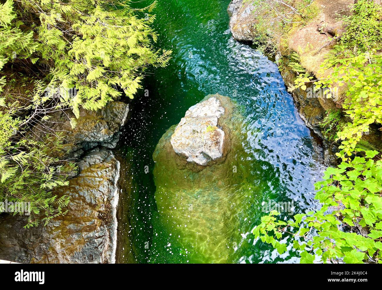 Waves of water of the river and the sea meet each other during high ...