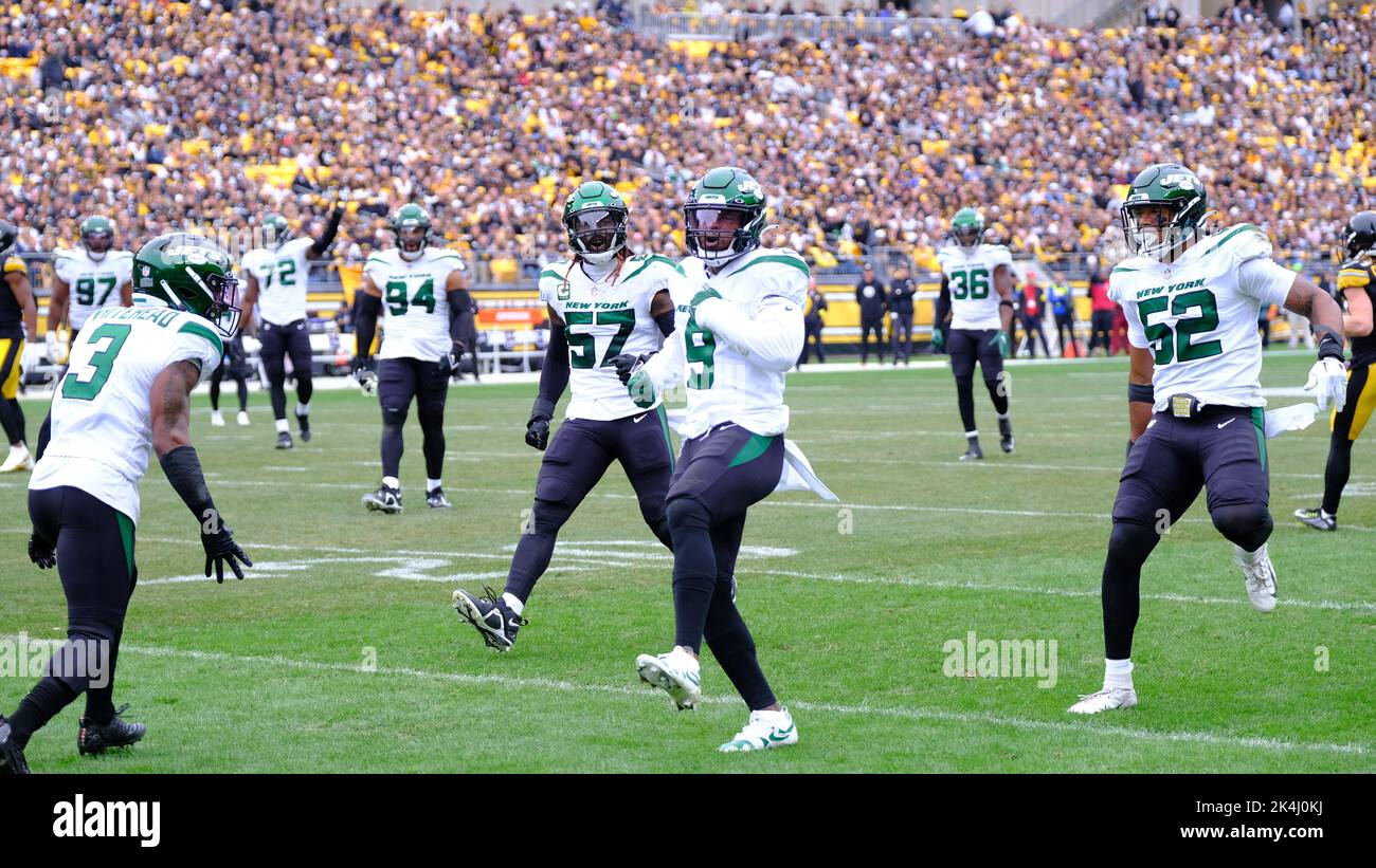 Pittsburgh, USA. Acrisure Stadium. 2nd Oct, 2022. Kwon Alexander #9 ...