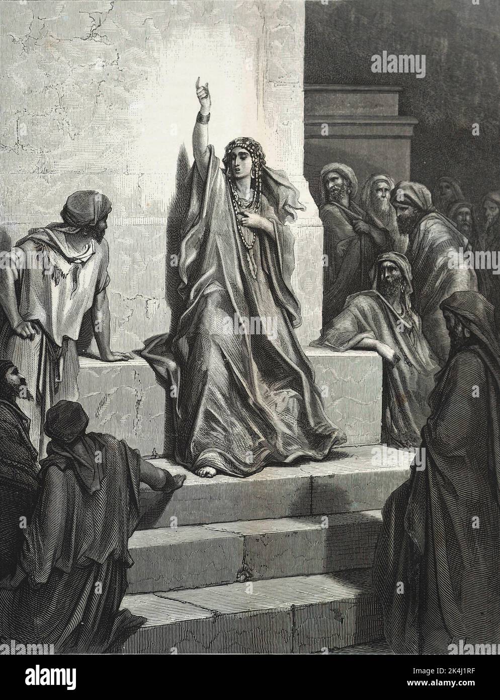 Debara's Victory Song. Illustration by Gustave Dore from the third ...