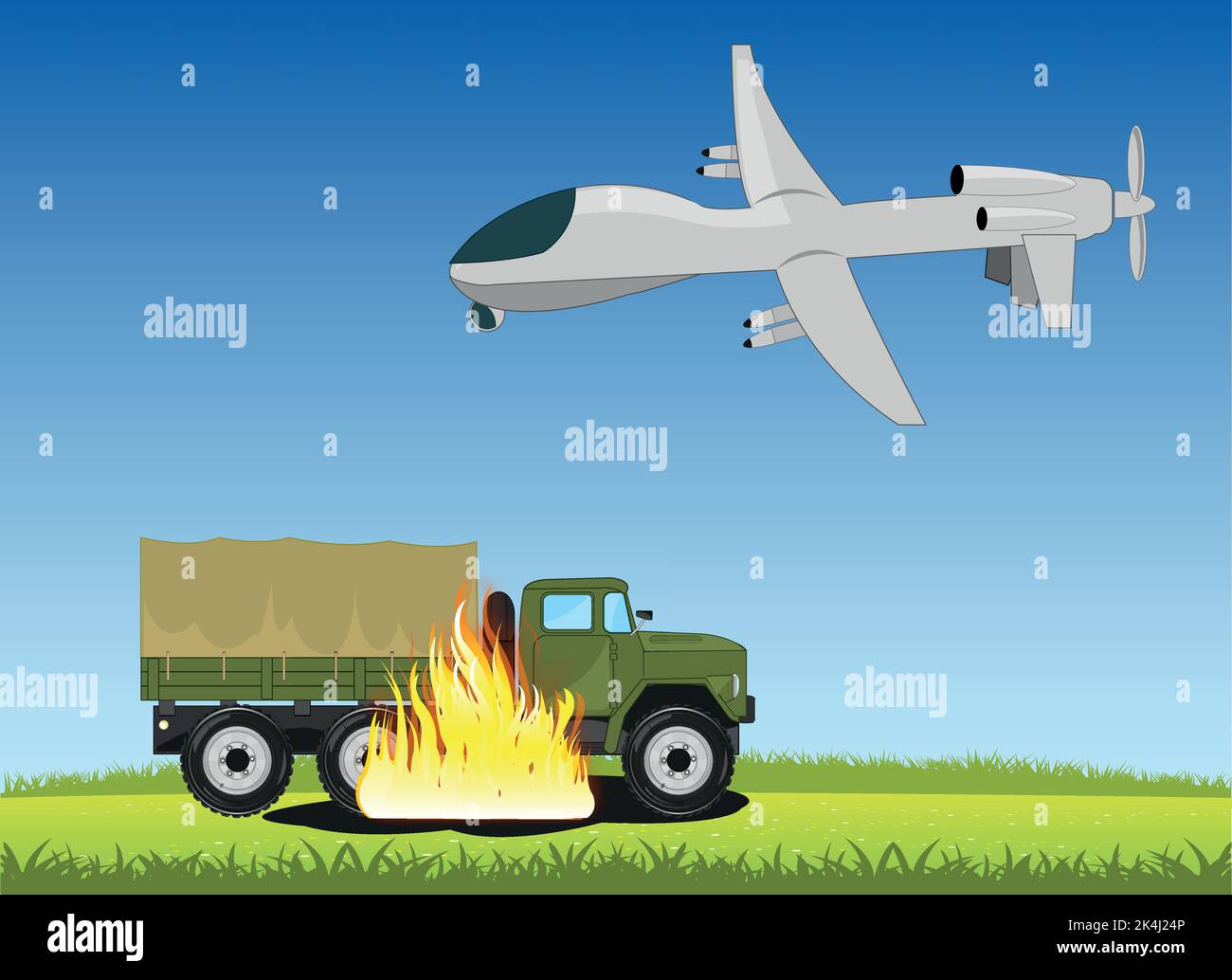 Enemy destruction Stock Vector Images - Alamy