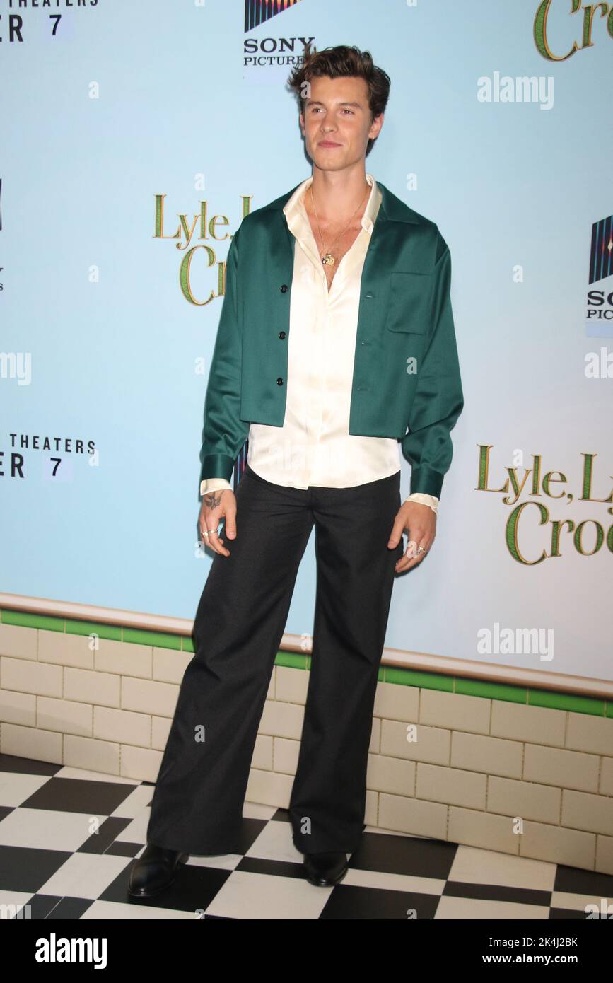 New York, NY, USA. 02nd Oct, 2022. Shawn Mendes at "Lyle, Lyle ...