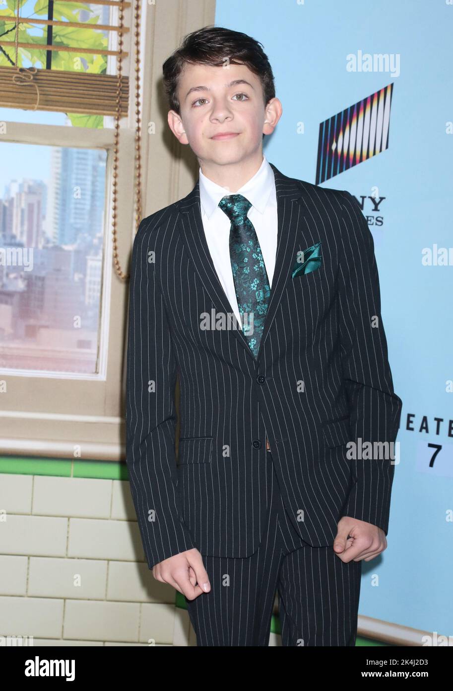 New York, NY, USA. 02nd Oct, 2022. Winslow Fegley at "Lyle, Lyle ...