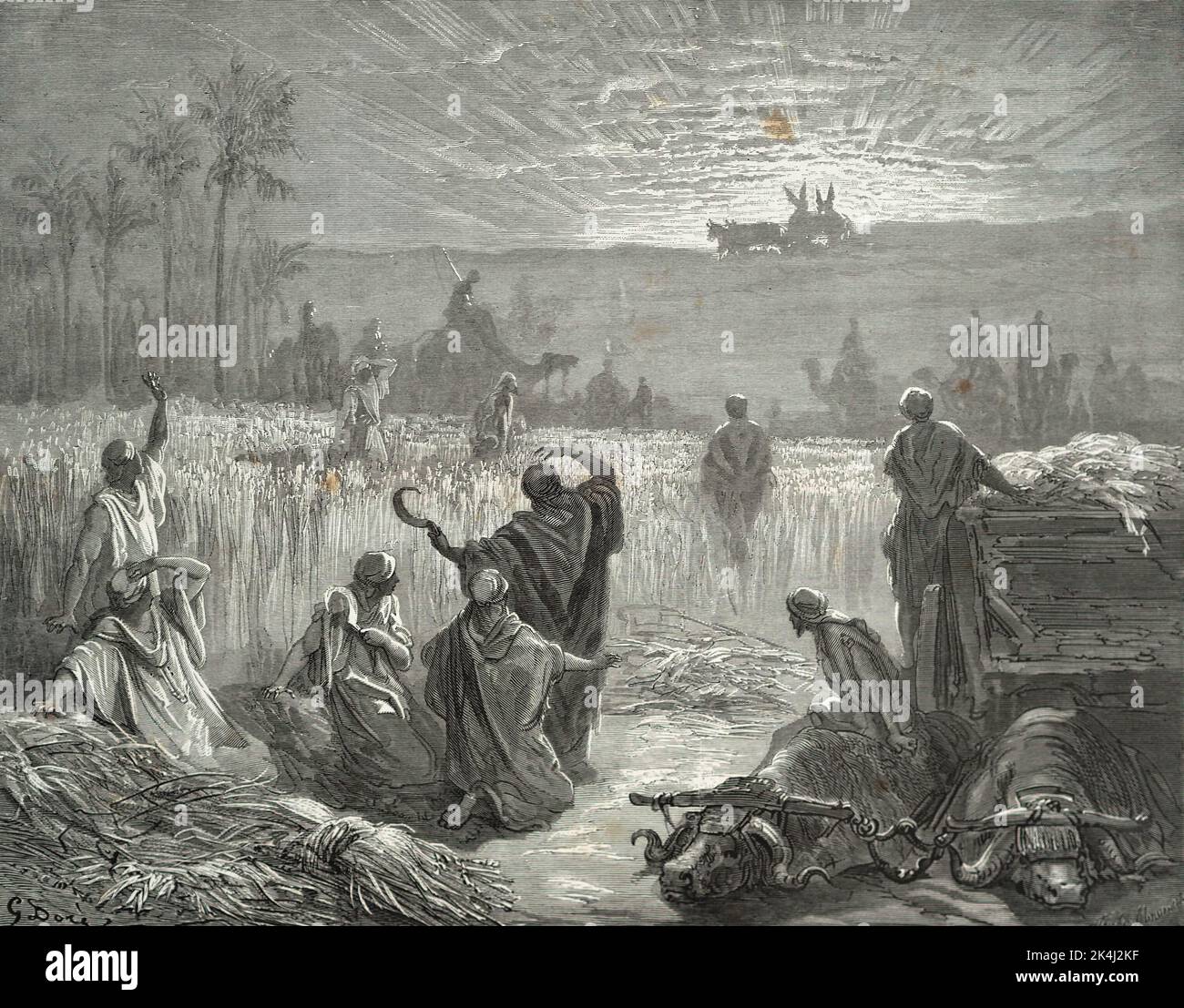 Return of the Ark of the Covenant. Illustration by Gustave Dore from ...