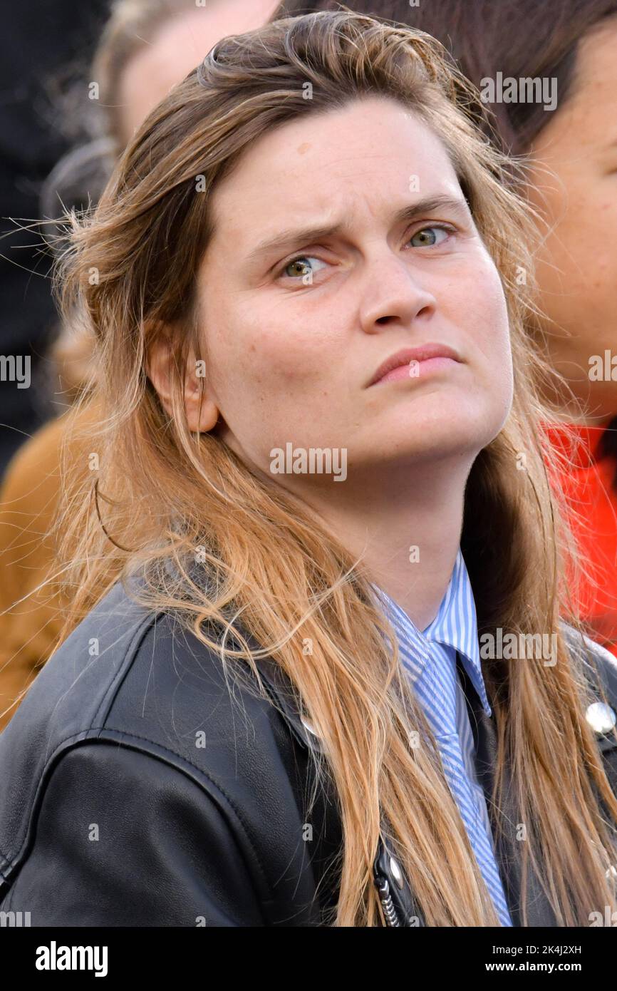 Eugenie Trochu, Head Editor of Vogue France, attends the Givenchy show ...