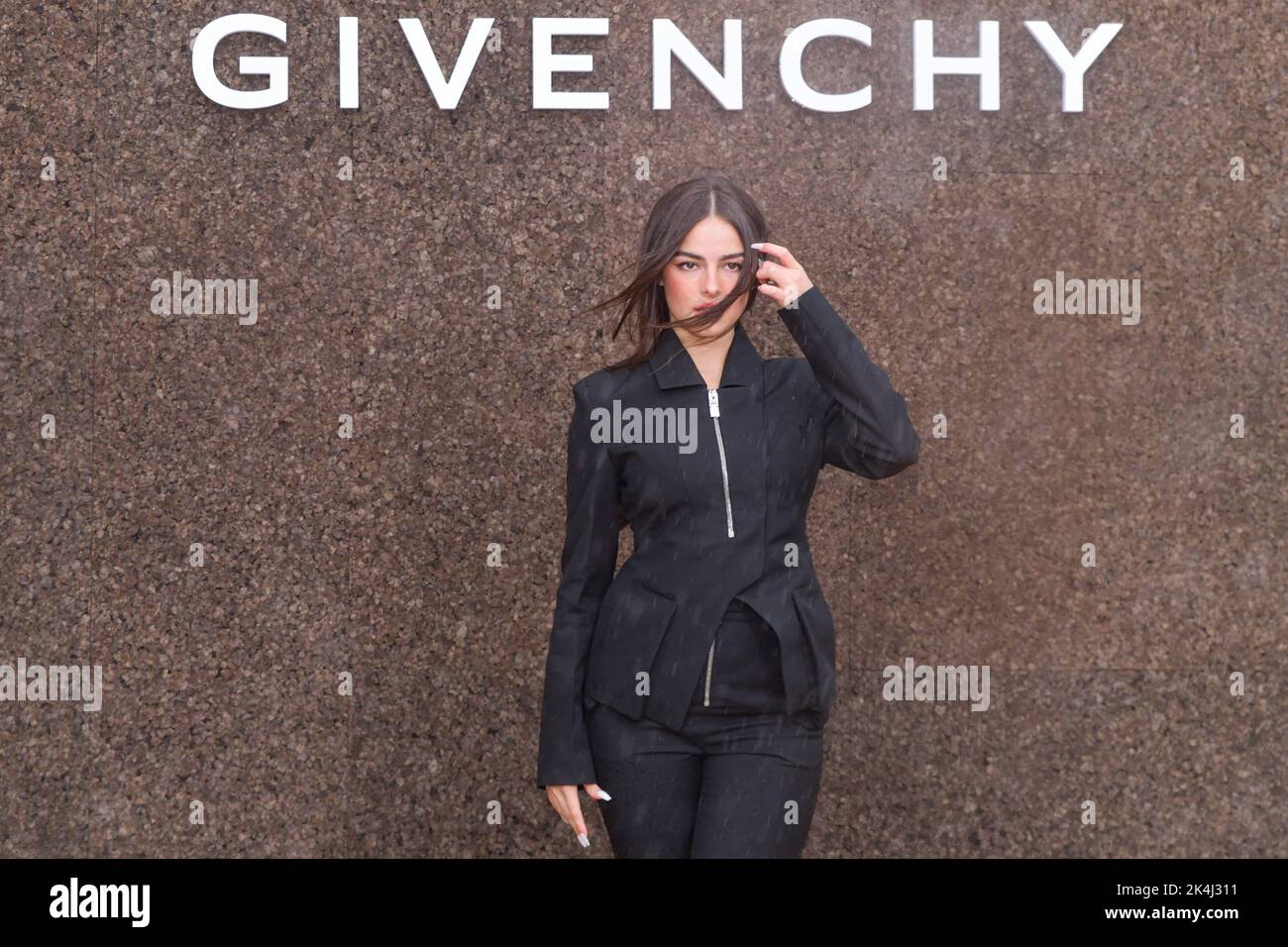 Addison Rae attends the Givenchy show as part of Paris Fashion Week ...