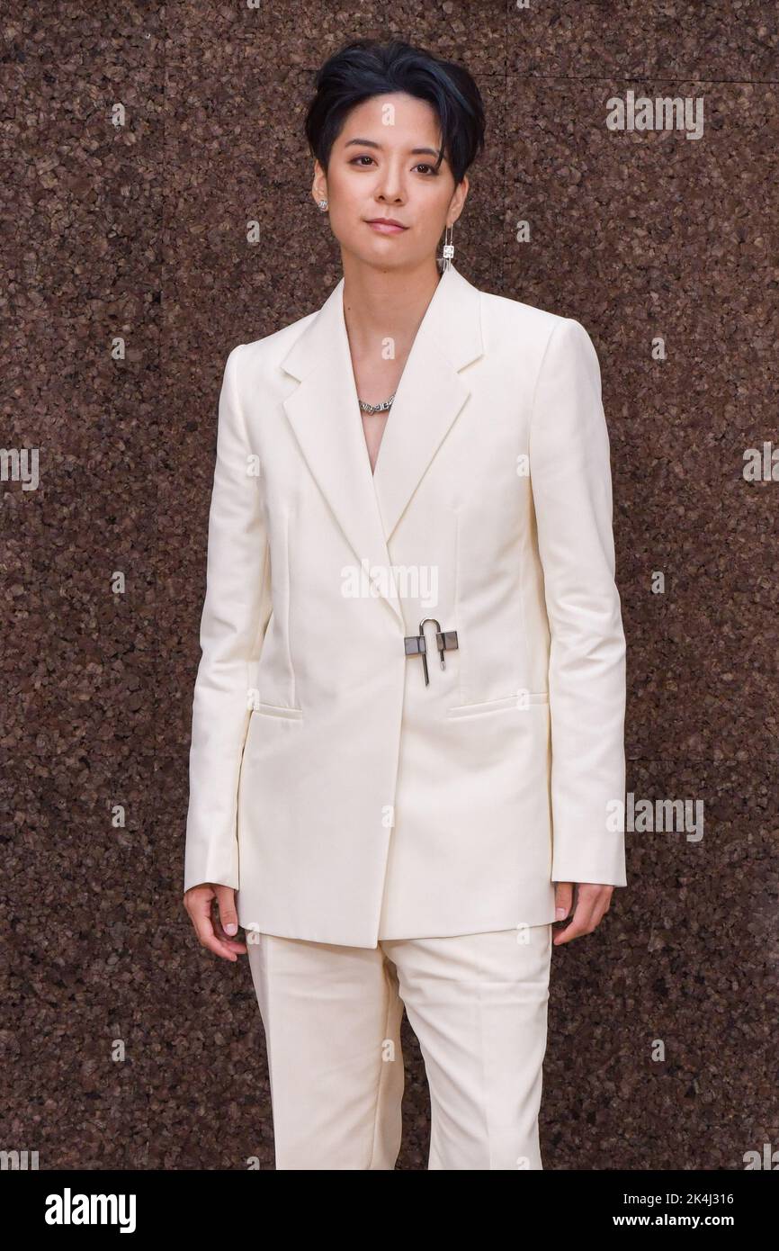 Amber Liu attends the Givenchy show as part of Paris Fashion Week Womenswear Spring Summer 2023 ...