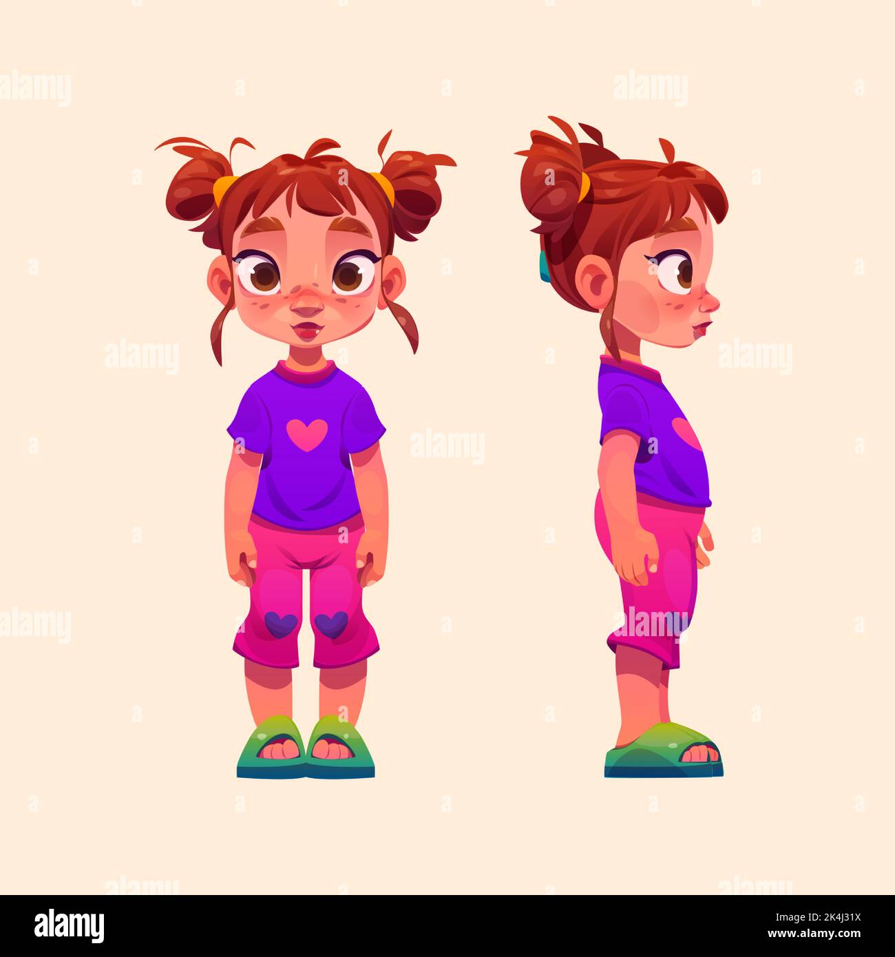 Animated Girl Standing