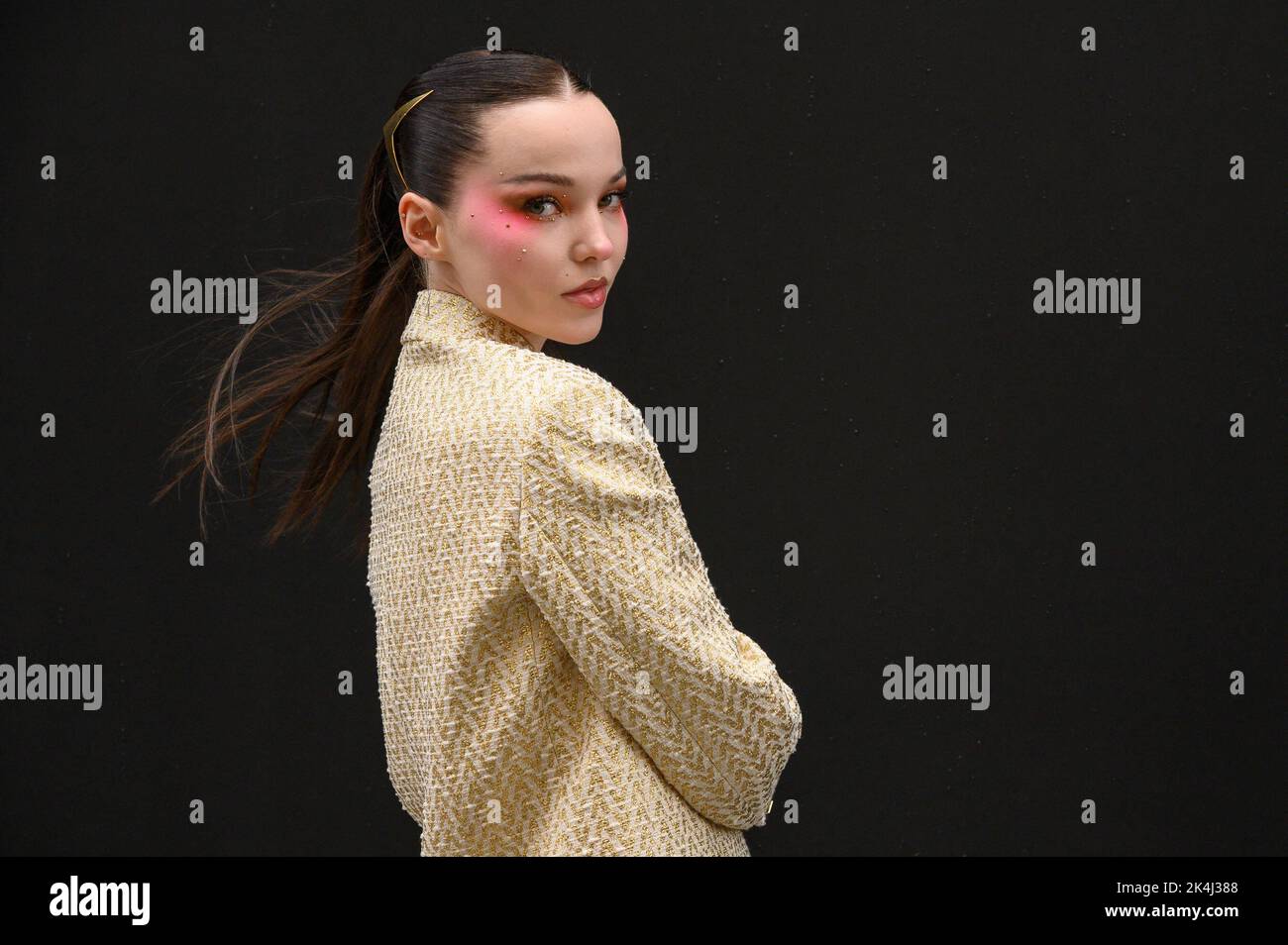Dove Cameron attends the Valentino Womenswear Spring/Summer 2023 show as part of Paris Fashion ...