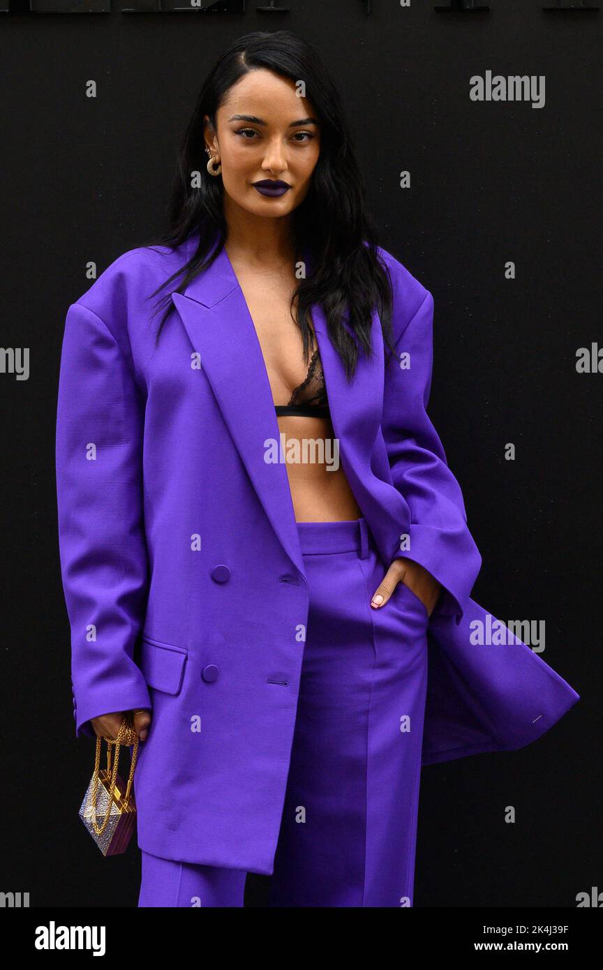 Amira Muadi attends the Valentino Womenswear Spring/Summer 2023 show as ...