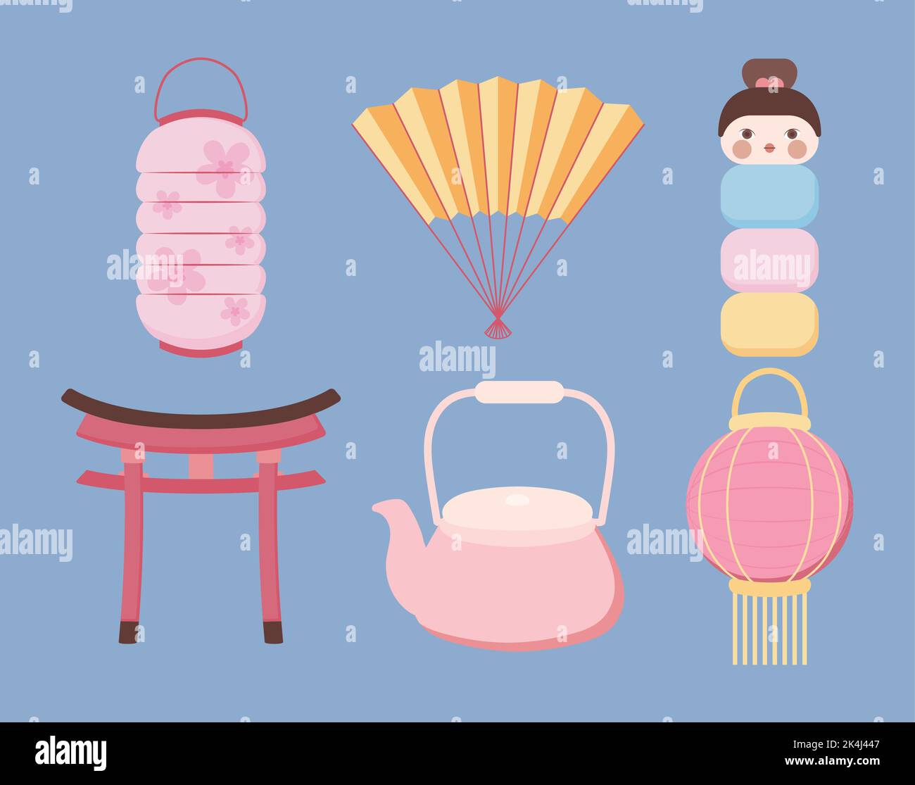 set of Japanese Culture Stock Vector Image & Art - Alamy