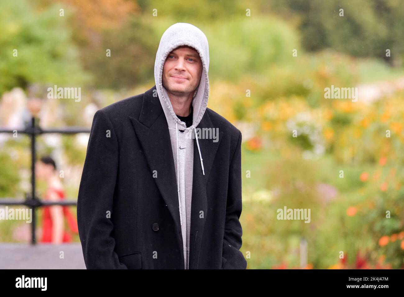 Matthew Williams, designer, walks the runway during the Givenchy show as part of Paris Fashion ...