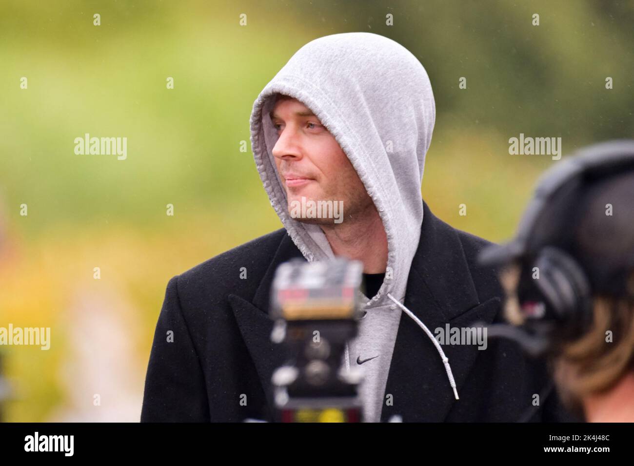 Matthew Williams, designer, walks the runway during the Givenchy show ...