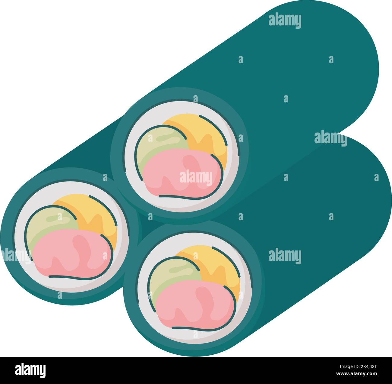 korean rolls food Stock Vector Image & Art - Alamy