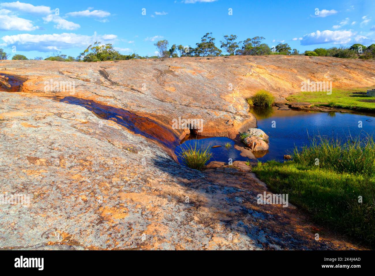 Petrudor Rocks and water hole and Granite Stone landscape, Dalwallinu ...