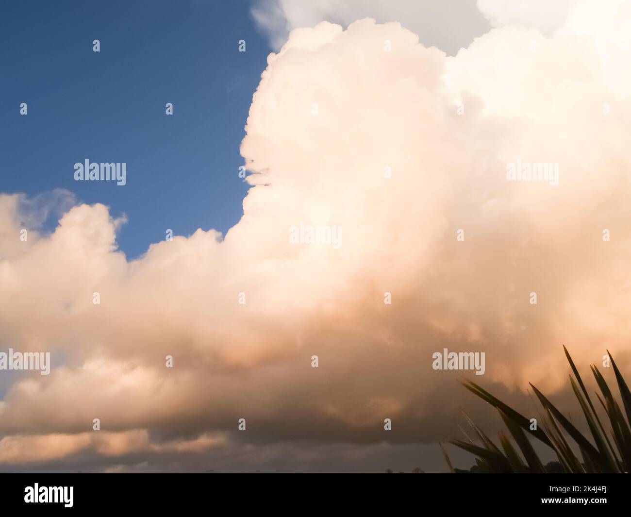 Heavy clouds fill sky portending rain and a change in weather Stock ...