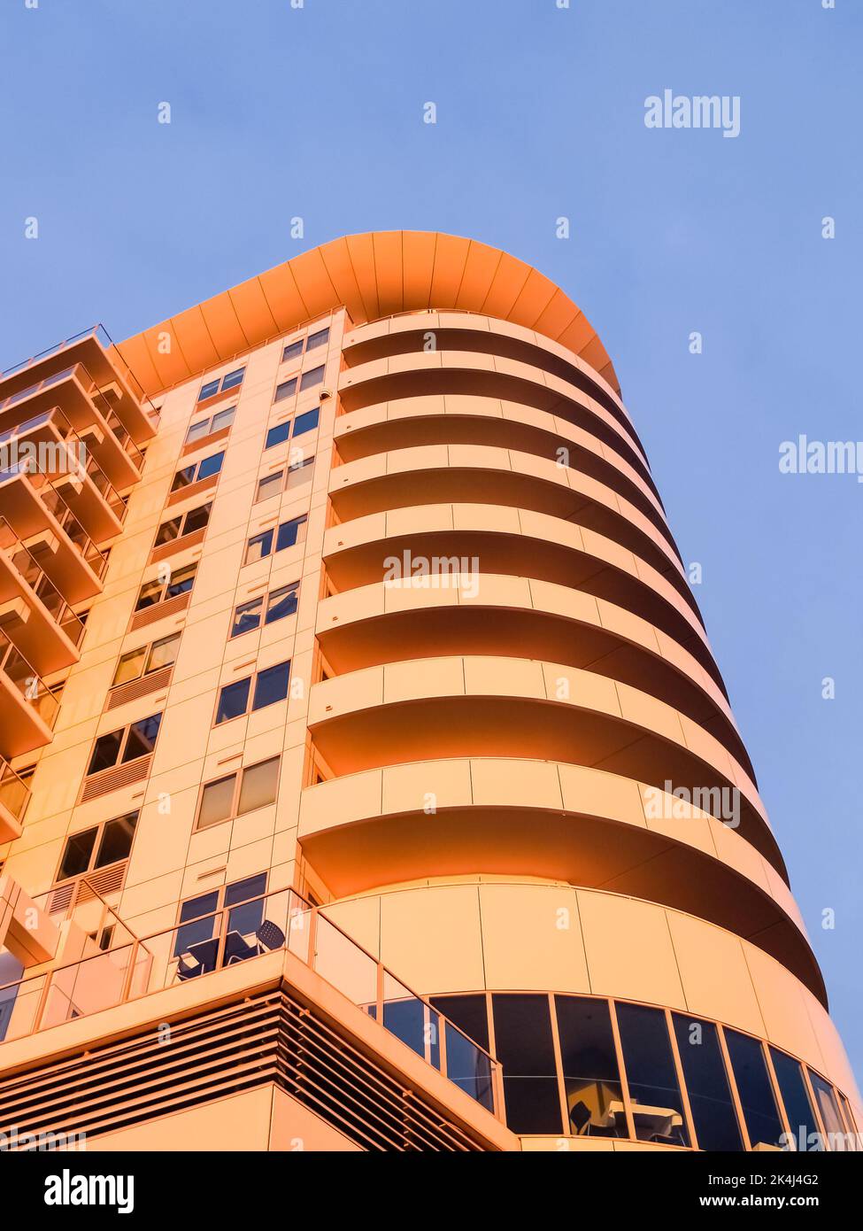 Modern High-rise building from street Stock Photo - Alamy