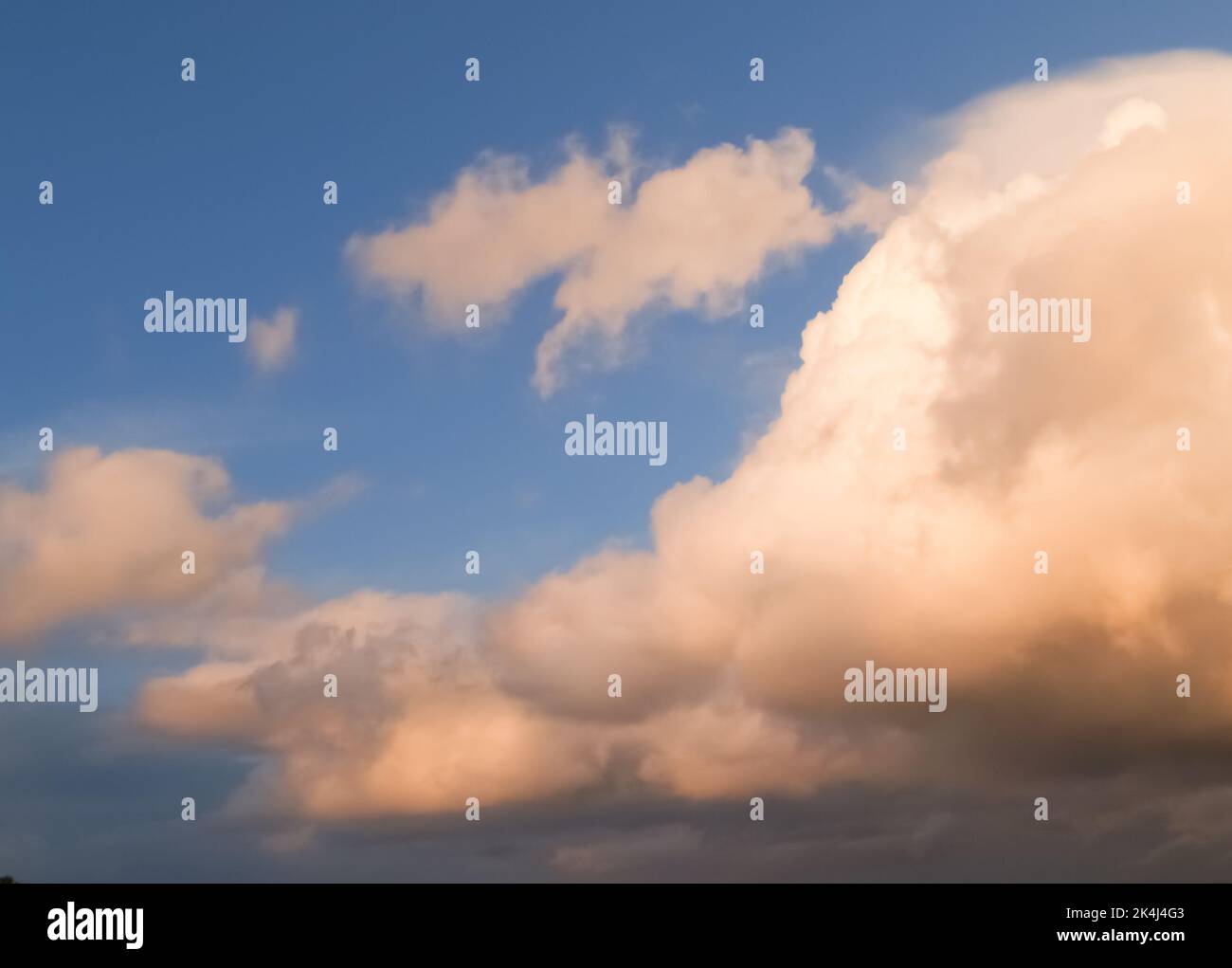 Heavy clouds fill sky portending rain and a change in weather Stock ...