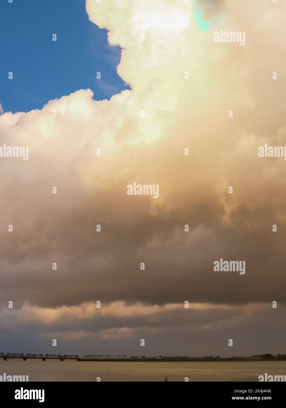 Heavy clouds fill sky portending rain and a change in weather Stock ...