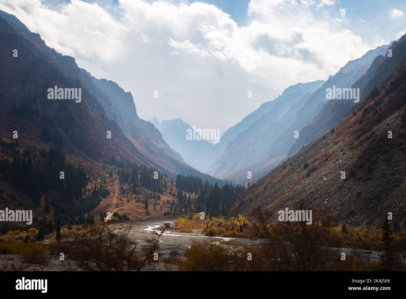 Landscape above Ala Archa Pass, Kyrgyzstan Stock Photo - Alamy