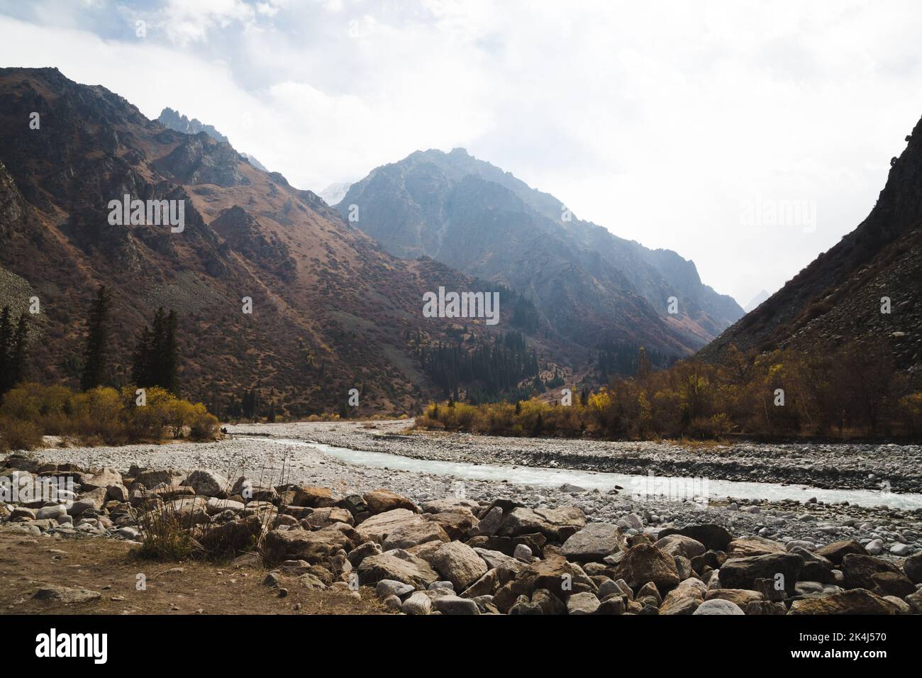Landscape above Ala Archa Pass, Kyrgyzstan Stock Photo - Alamy