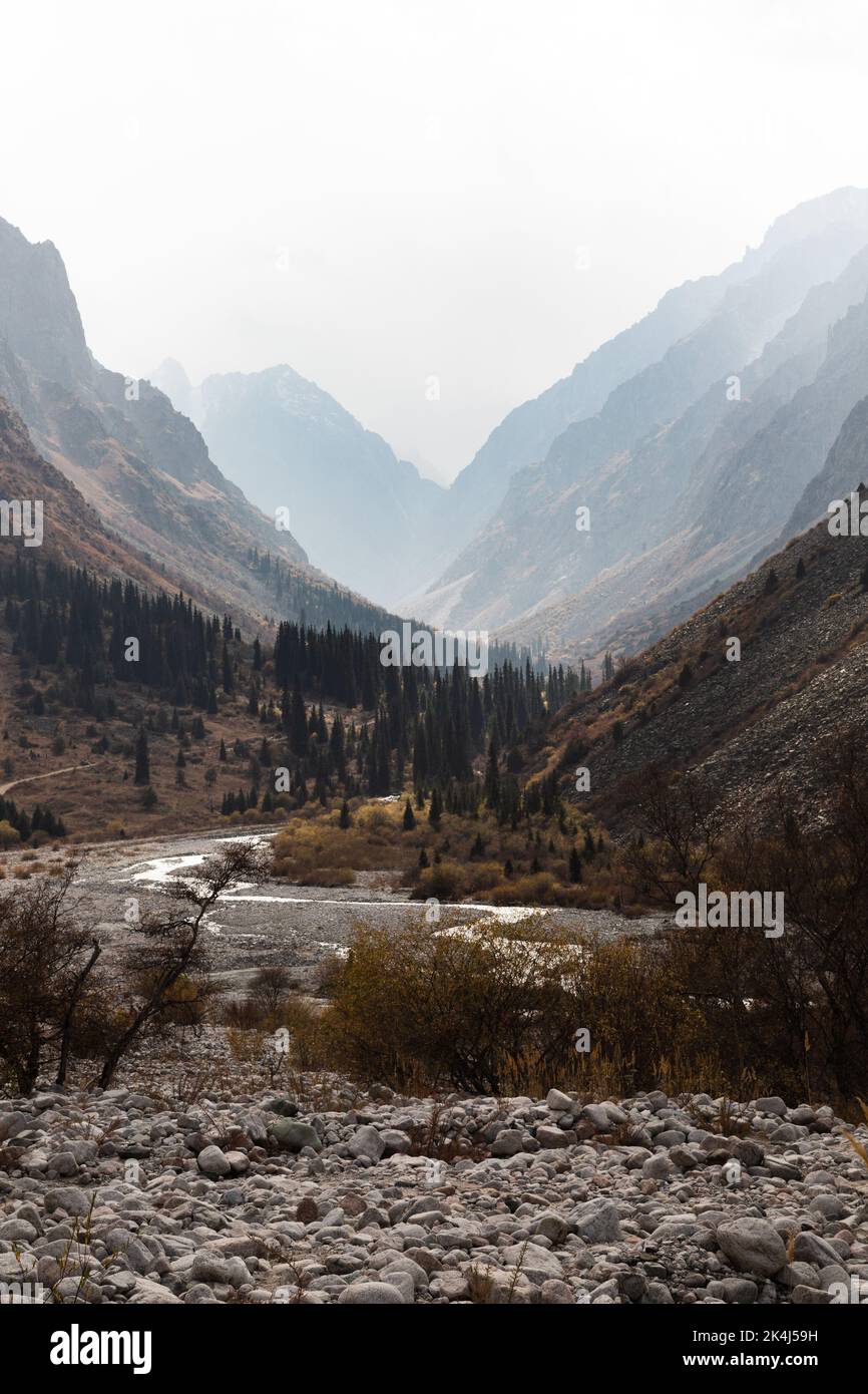 Landscape above Ala Archa Pass, Kyrgyzstan Stock Photo - Alamy
