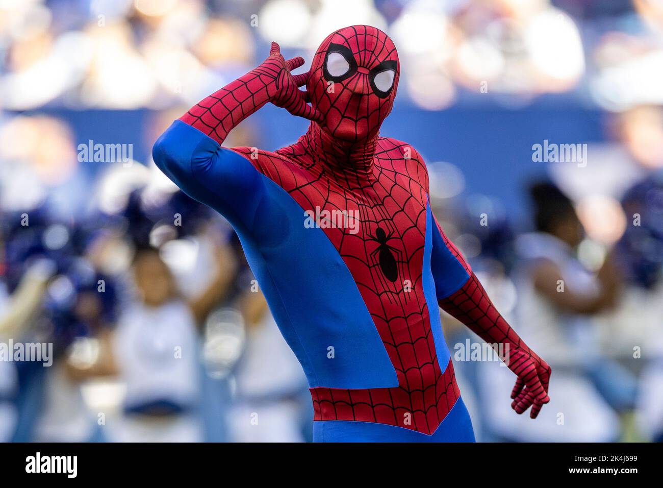 Indianapolis, Indiana, USA. 02nd Oct, 2022. Spider Man during halftime ...