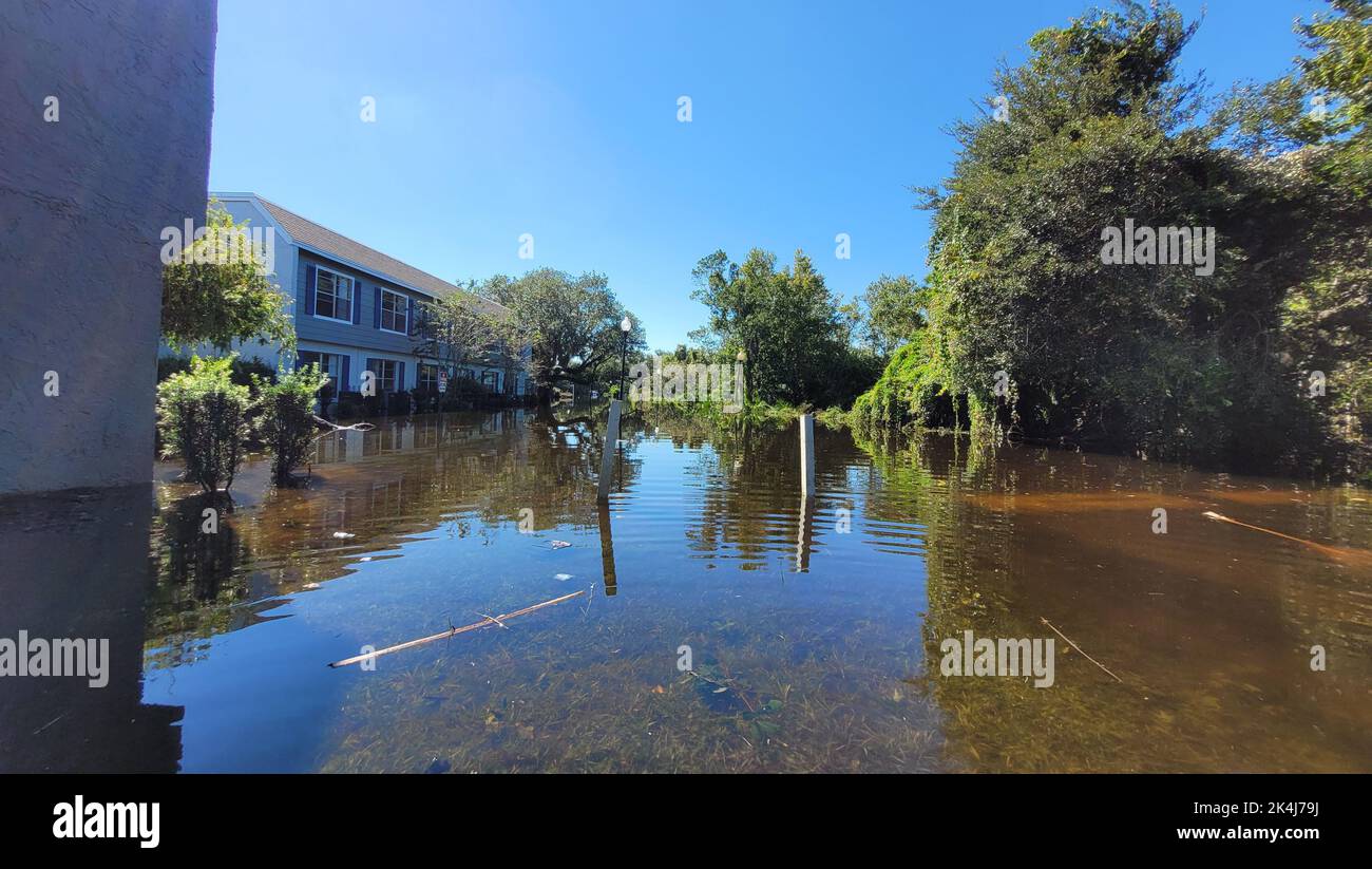 Orlando, October 2 2022 - Neighborhood Flooding by Hurricane Ian ...