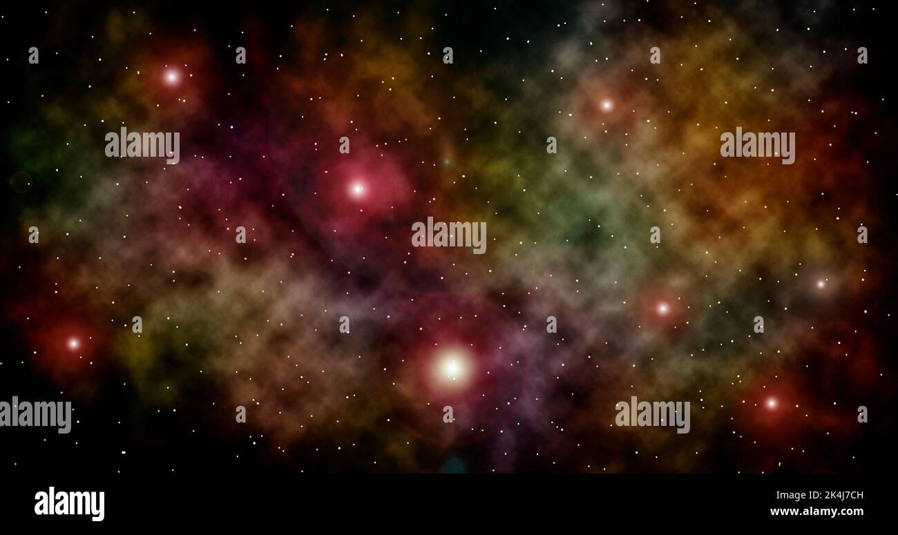 Abstract cosmic texture with gas and stars for art design. Space ...
