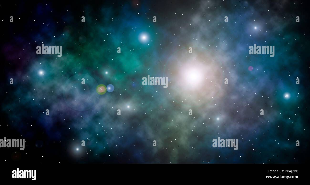 Abstract cosmic texture with gas and stars for art design. Space ...