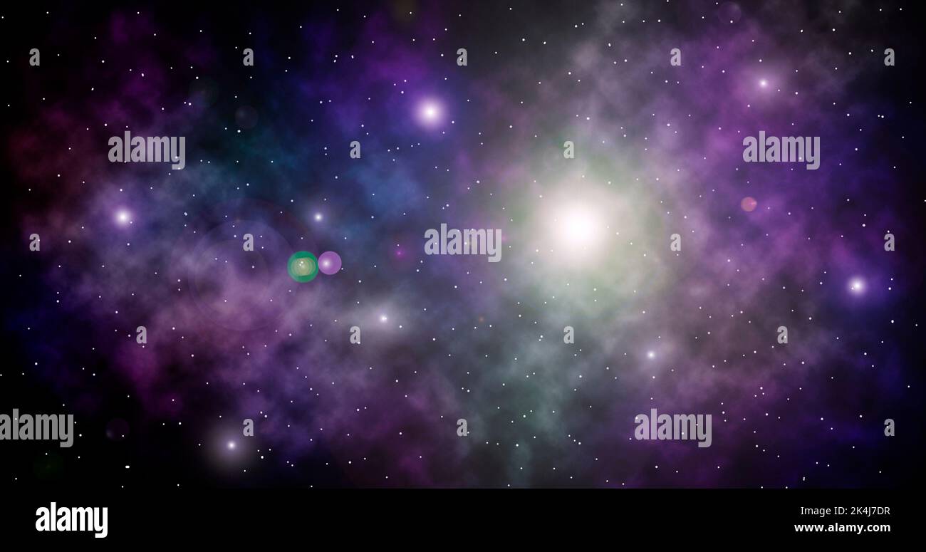 Abstract cosmic texture with gas and stars for art design. Space ...