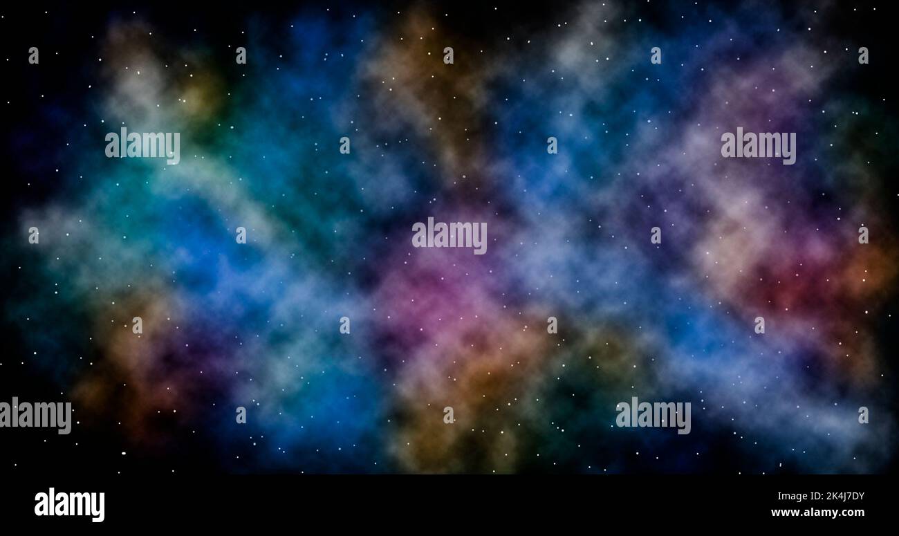 Abstract cosmic texture with gas and stars for art design. Space ...
