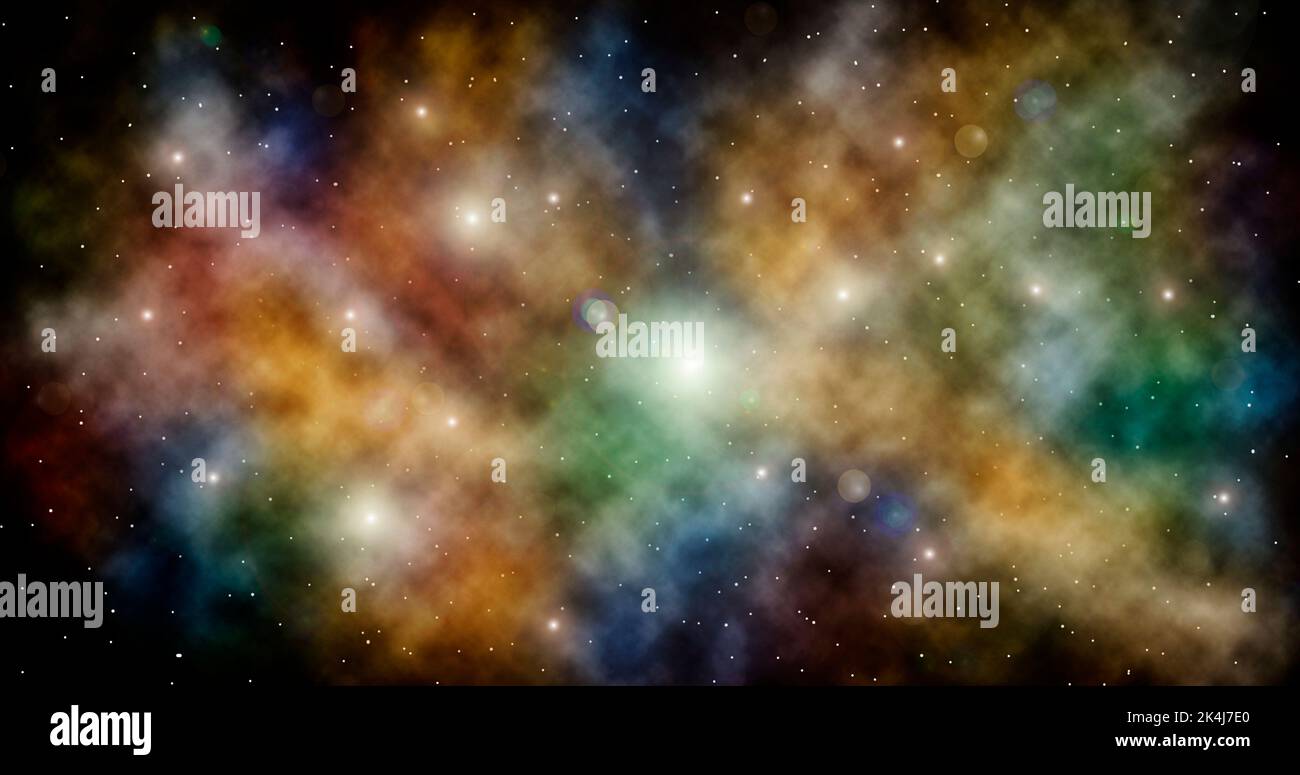 Abstract cosmic texture with gas and stars for art design. Space ...