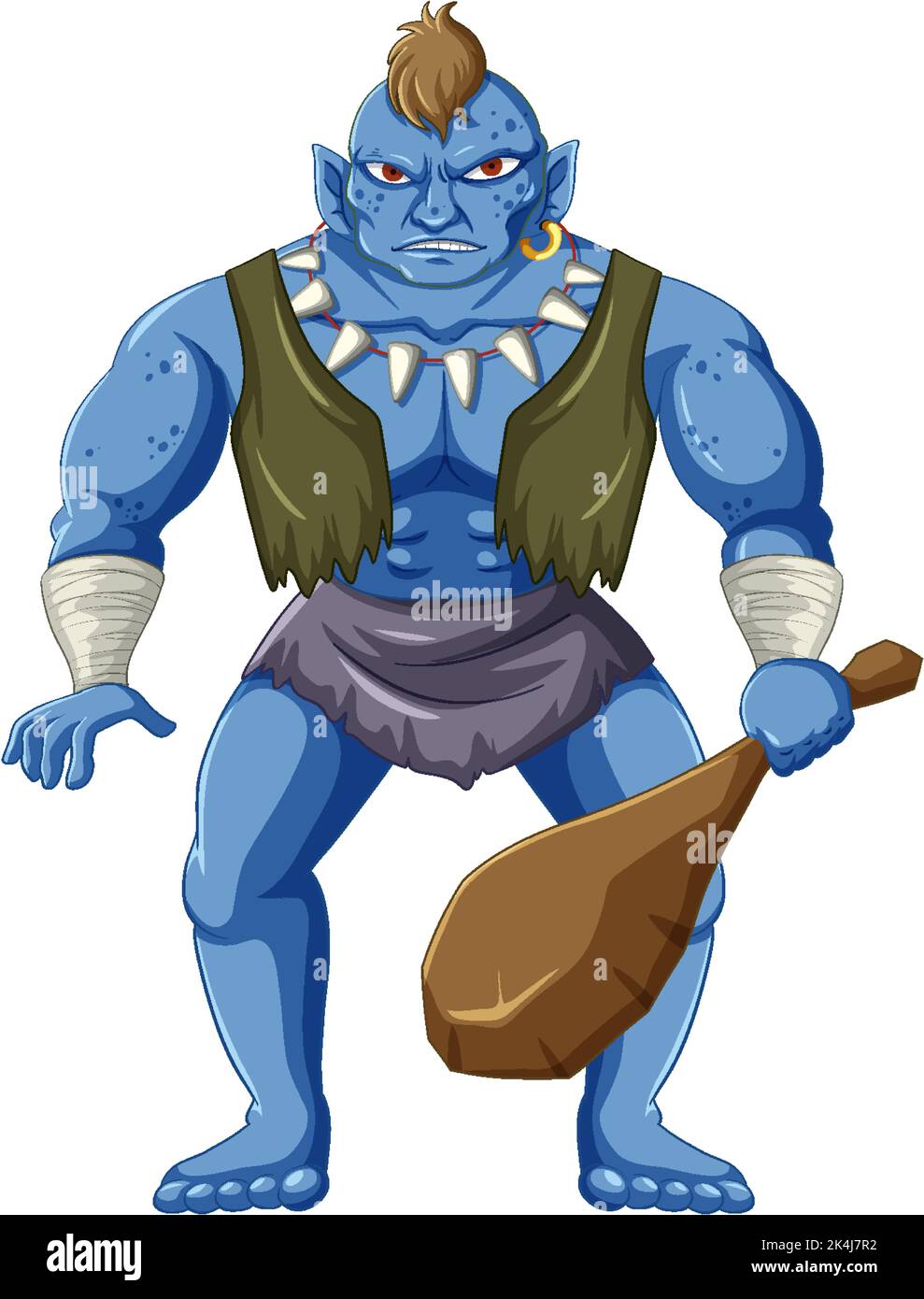 Orc cartoon character isolated illustration Stock Vector Image & Art ...