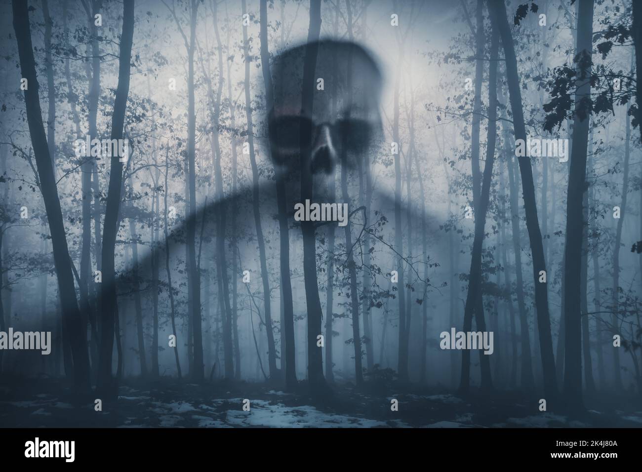 Shadow woods gothic figure hi-res stock photography and images - Alamy