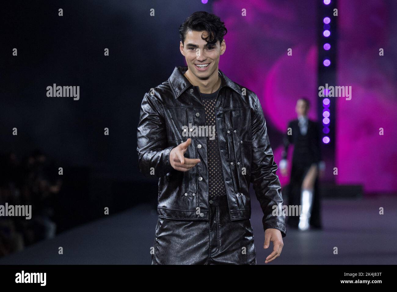Jacob Rott walks the runway during the L'Oreal Womenswear Spring/Summer ...
