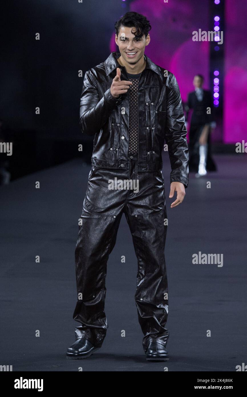 Jacob Rott walks the runway during the L'Oreal Womenswear Spring/Summer ...