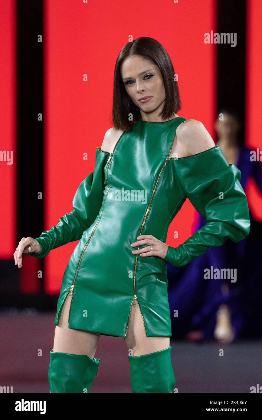 Coco Rocha walks the runway during the L'Oreal Womenswear Spring/Summer ...