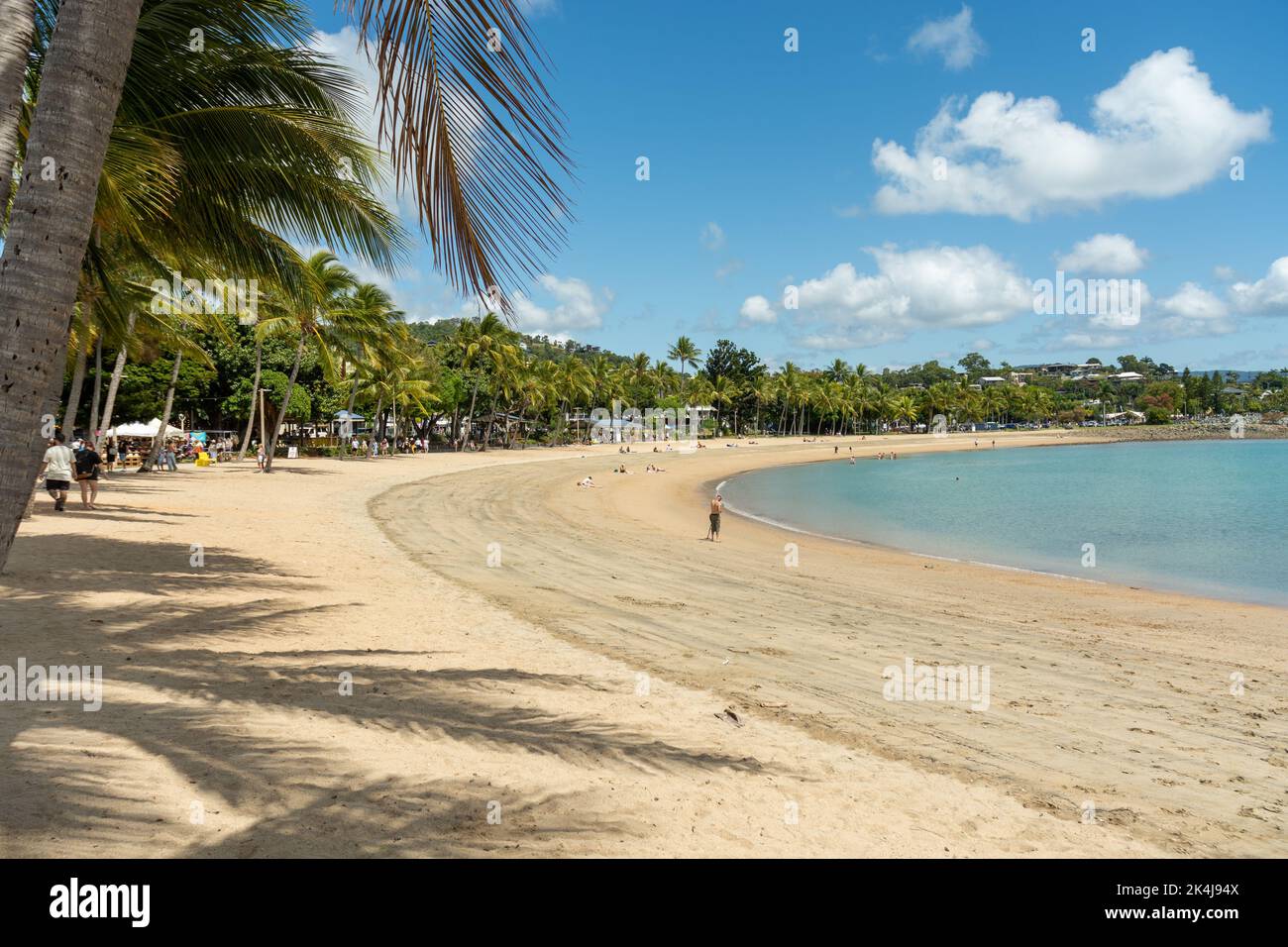 coastal township of airlie beach in the whitsundays. north queensland ...