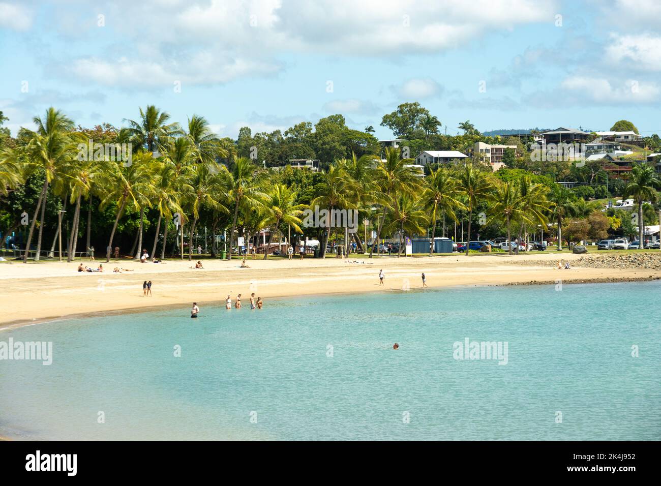 coastal township of airlie beach in the whitsundays. north queensland ...